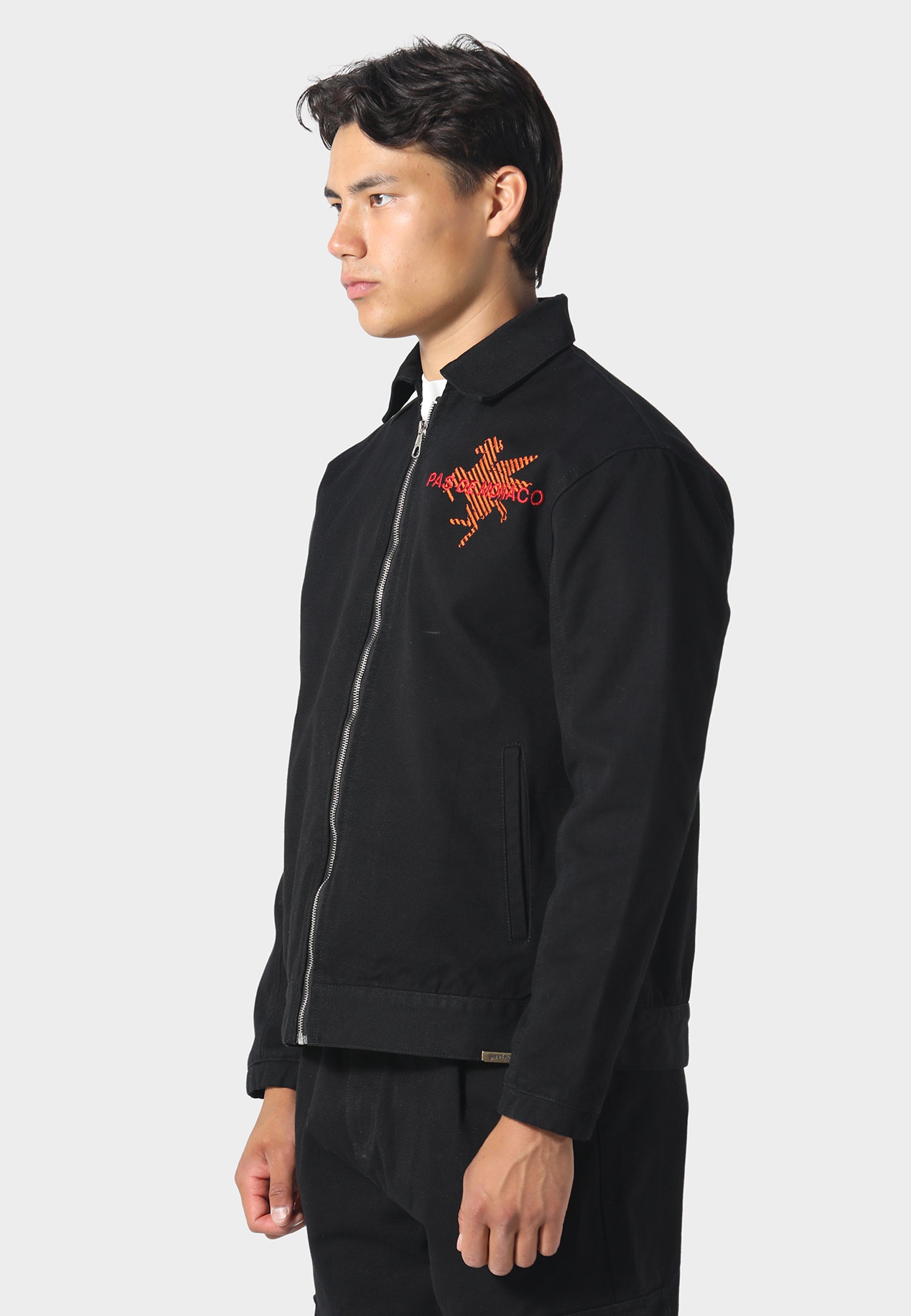 Canvas Race Black Jacket – PAS DE MONACO