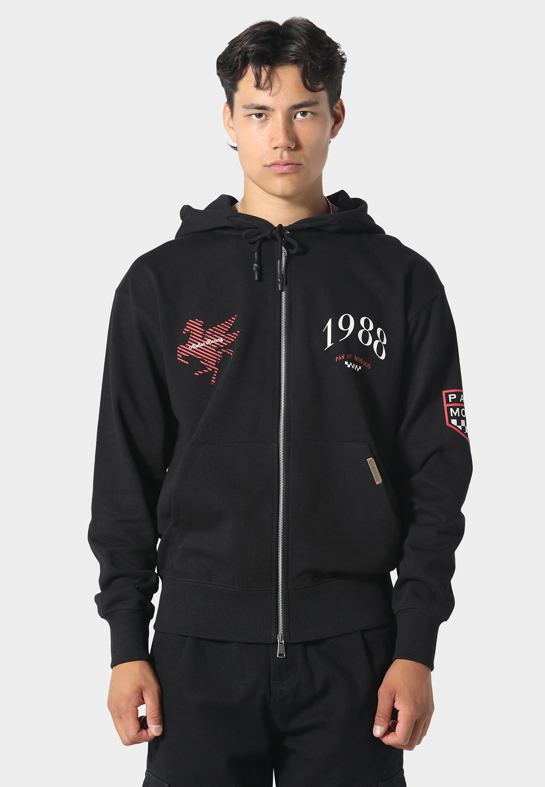 Circuit '88 Black Hoodie – PAS DE MONACO