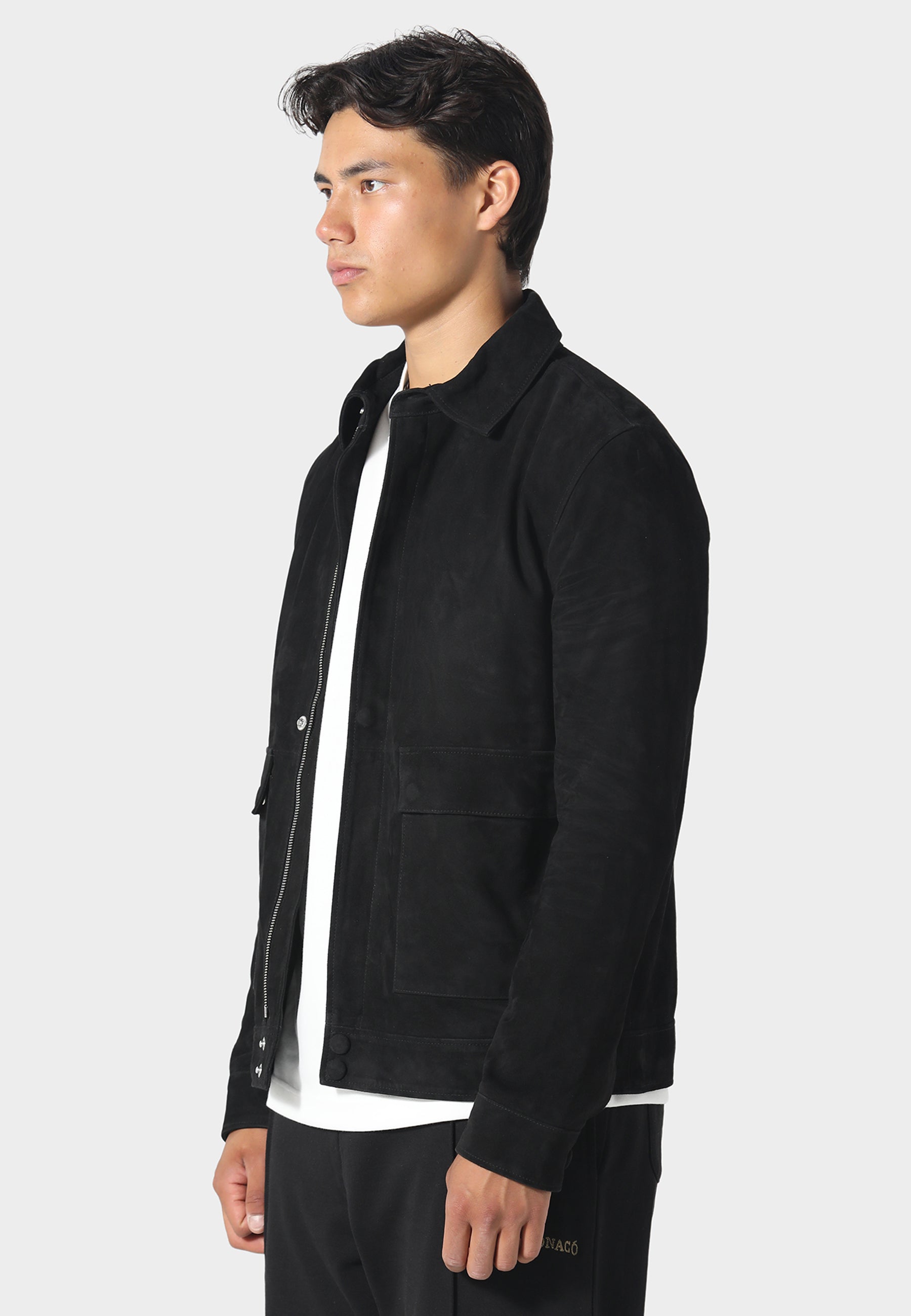 Suede Black Jacket – PAS DE MONACO